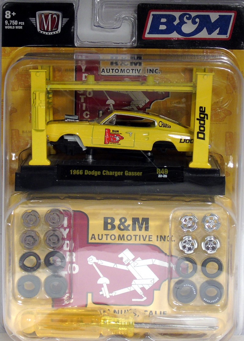 M2 Machines Model Kit Release 49 1966 Dodge Charger GASSER B&M